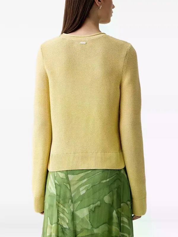 Barbour Fawley Textured Knit Sweater - Yellow
