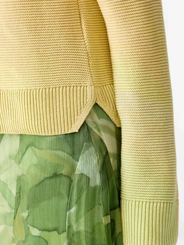 Barbour Fawley Textured Knit Sweater - Yellow