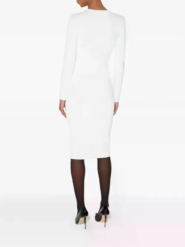 Elisabetta Franchi Knit Midi Skirt With Front Zip