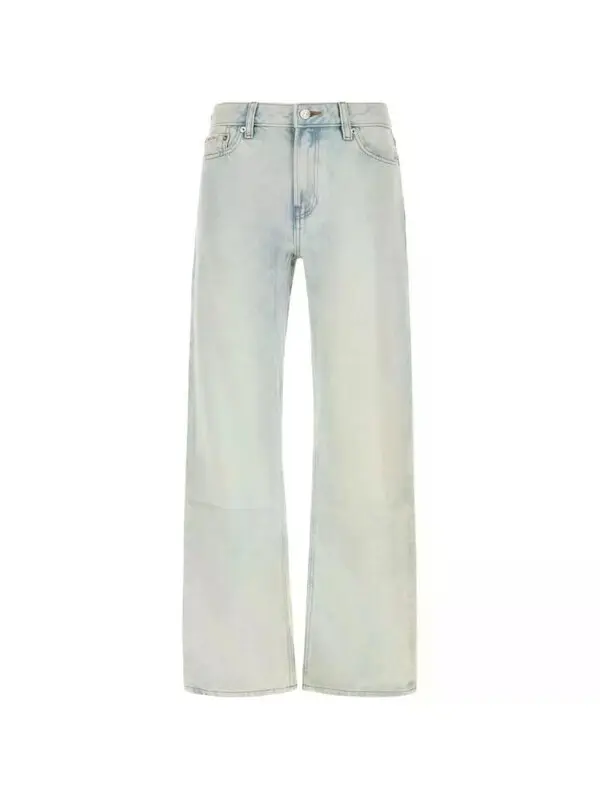 Calvin Klein Logo-patch Straight-leg Jeans - Blue