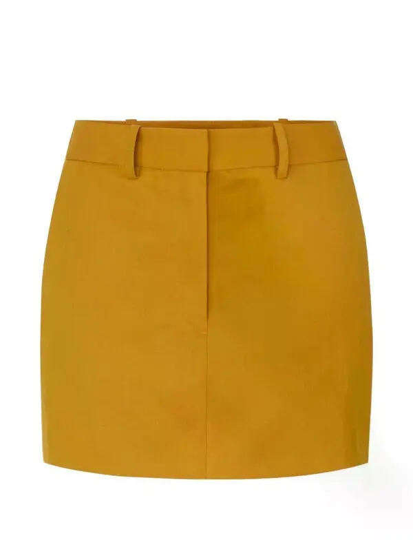 Elisabetta Franchi Gabardine Skirt - Yellow