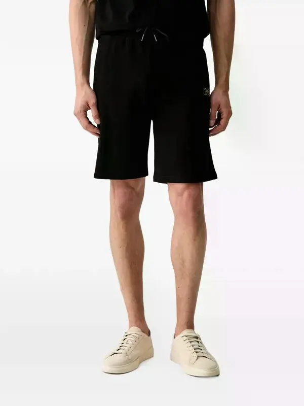 Karl Lagerfeld Logo-print Drawstring Shorts - Black