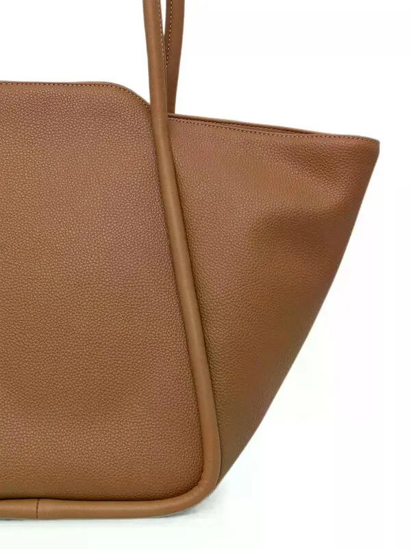 Karl Lagerfeld Logo Plaque Pebbled Effect Tote Bag