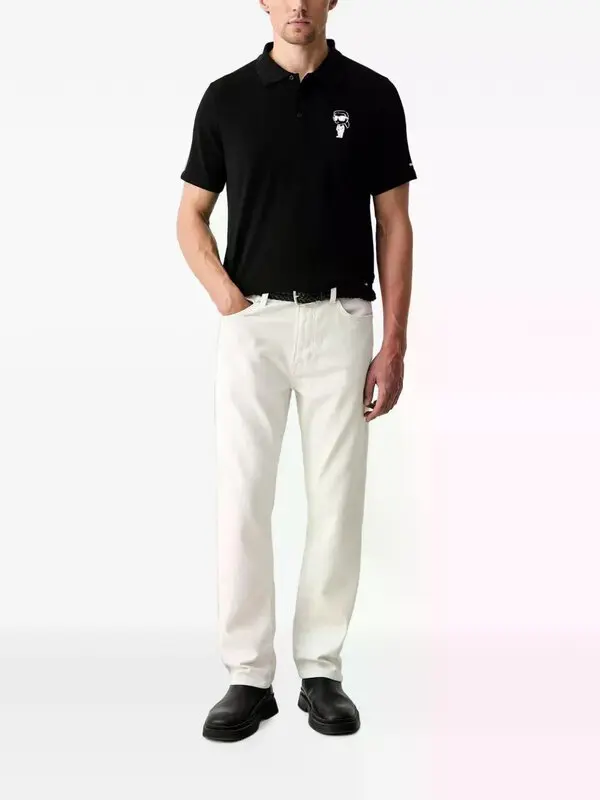 Karl Lagerfeld Ikonik Patch-detail Polo Shirt