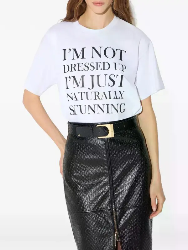 Elisabetta Franchi Lightweight Jersey T-shirt With Print