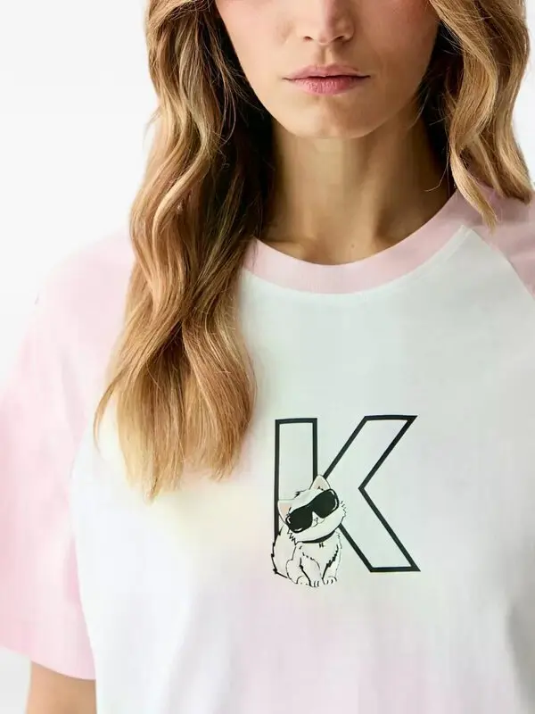 Karl Lagerfeld K" Logo Print Raglan Sleeve T-shirt