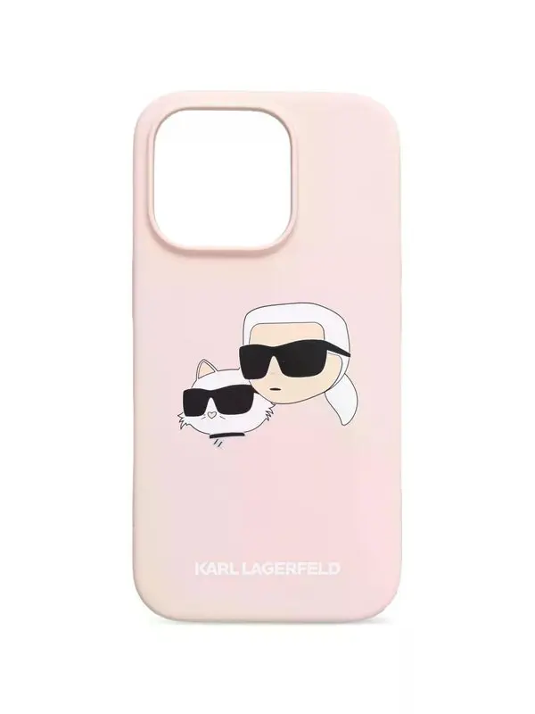 Karl Lagerfeld Ikonik Karl Choupette Iphone 16 Pro Case - Pink