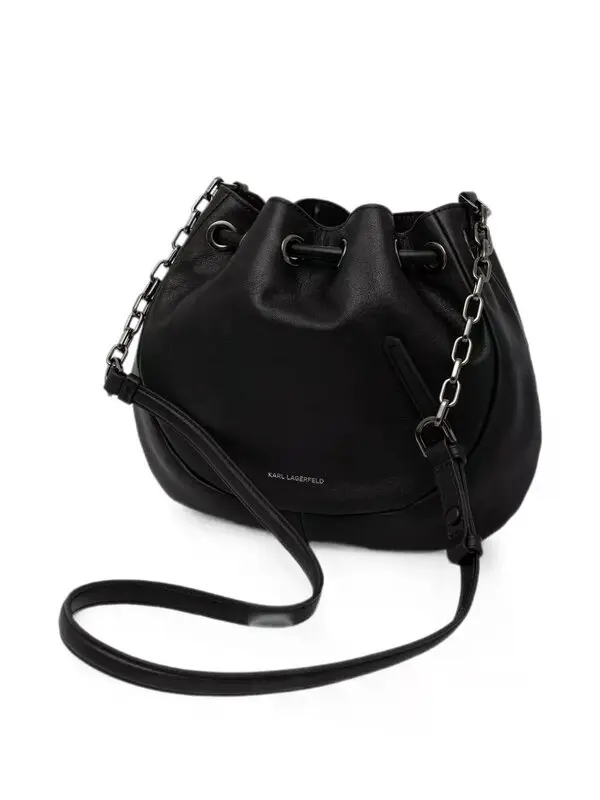 Karl Lagerfeld Logo-plaque Drawstring Bucket Bag