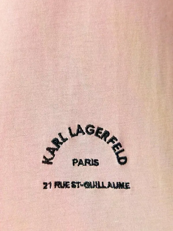 Karl Lagerfeld Embroidered Logo T-shirt