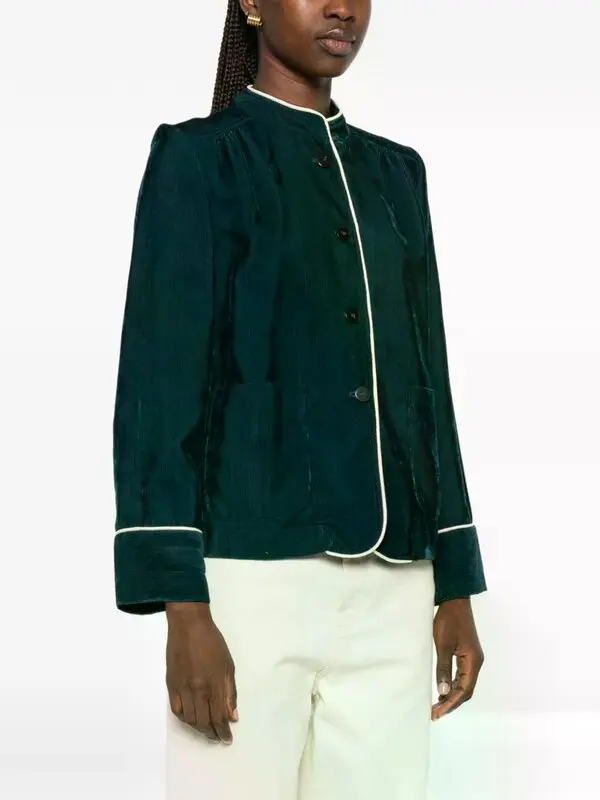 FORTE_FORTE Piped Corduroy Jacket
