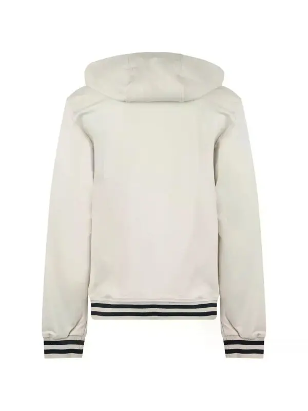 MOORER Striped Trim Hoodie