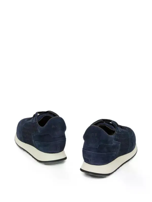 MOORER Suede Panelled Sneakers