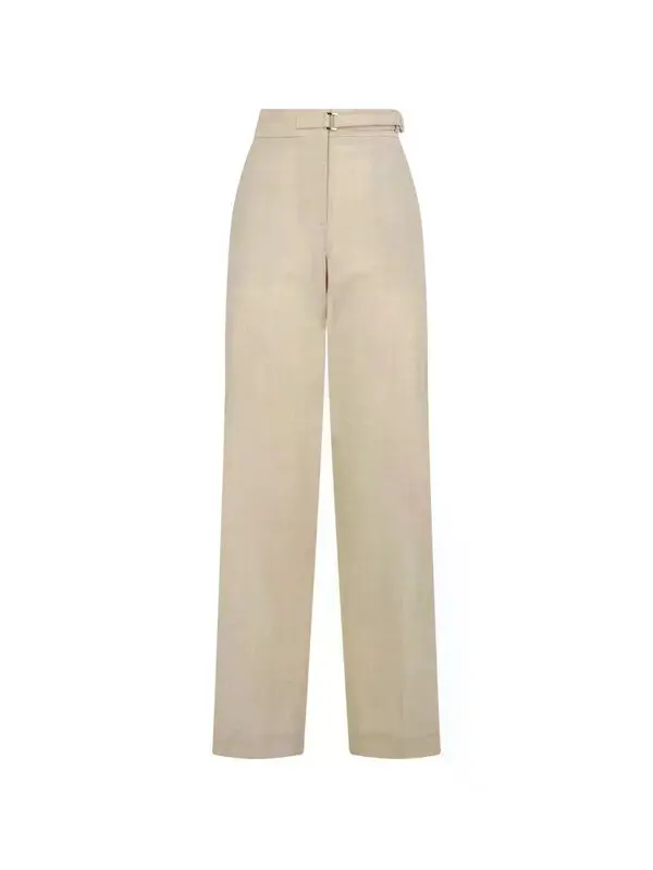 MOORER High-waisted Belted Trousers