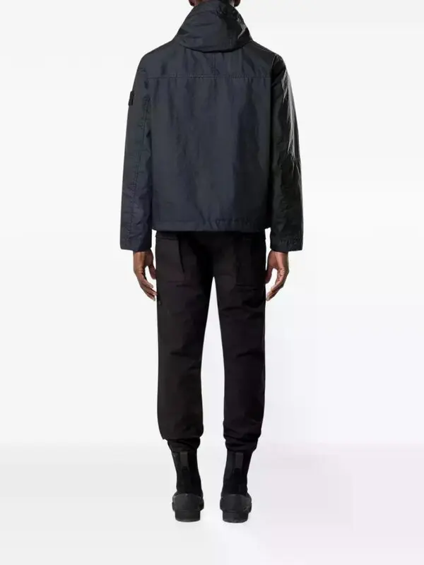 Stone Island Hooded Logo-patch Jacket