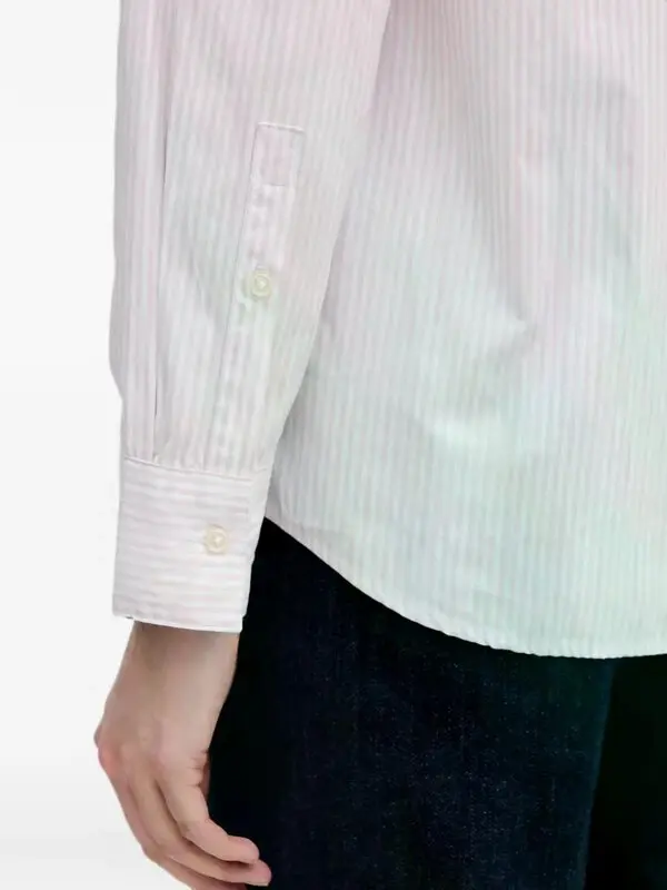 BENETTON Vertical Stripe Long Sleeve Shirt
