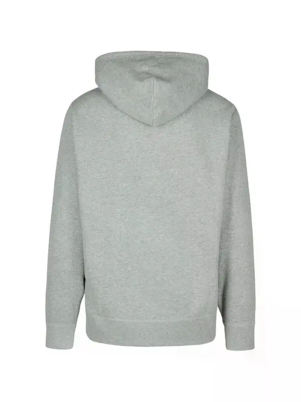 Polo Ralph Lauren Zip-up Hoodie With Embroidered Logo - Grey