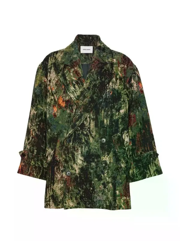 Henrik Vibskov Dimout Jacquard Coat - Green