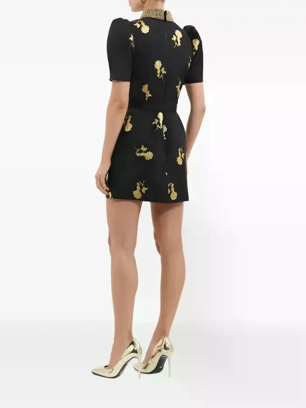 Rebecca Vallance Mariya Mini Dress With Diamante Embellished Collar