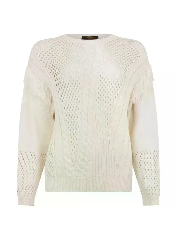 MOORER Fringe-trimmed Sweater
