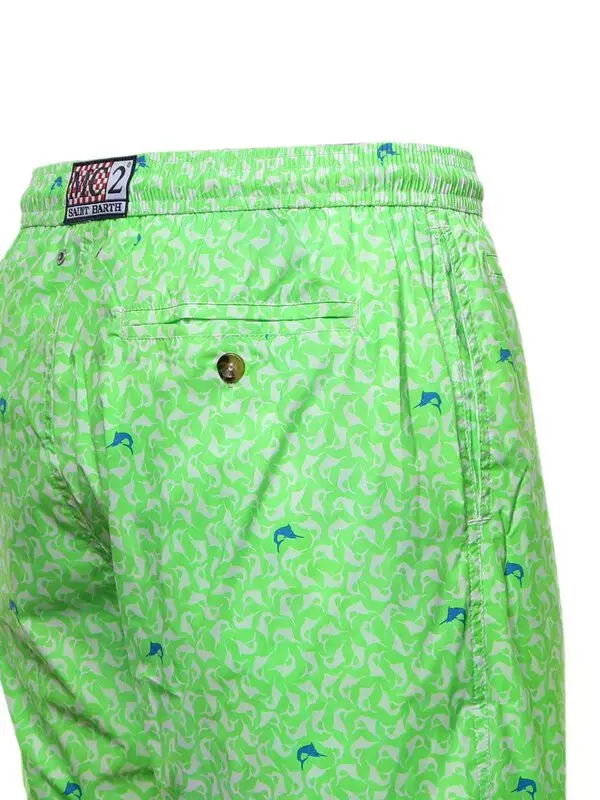 MC2 SAINT BARTH Marlin Print Swim Shorts