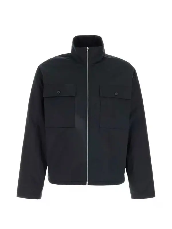 JIL SANDER High-neck Flap-pocket Jacket - Black