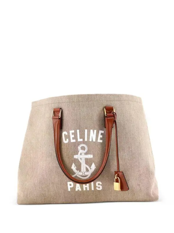 Celine St. Tropez Horizontal Cabas Tote Bag - Neutrals
