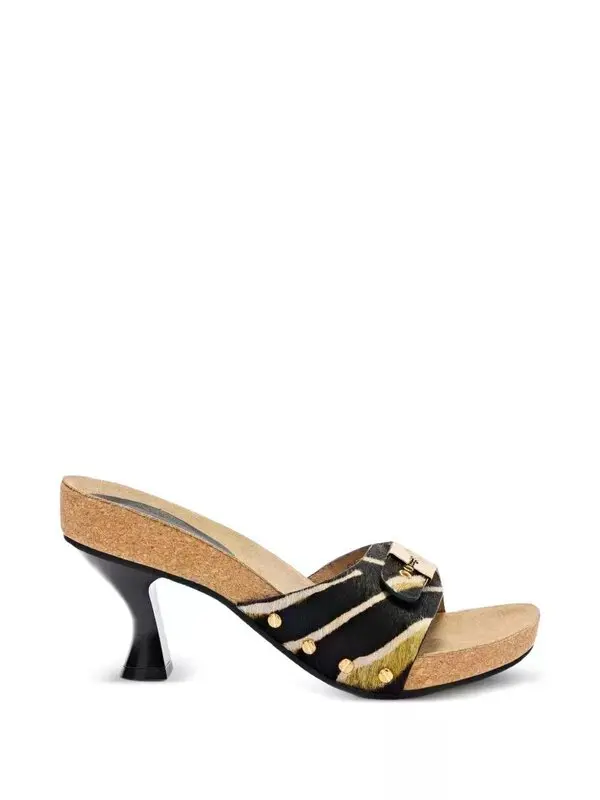 DR. SCHOLL'S SHOES Luna Zebra-print Sandals - Black