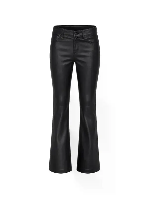 Ag Sophie Leather Flared Trousers