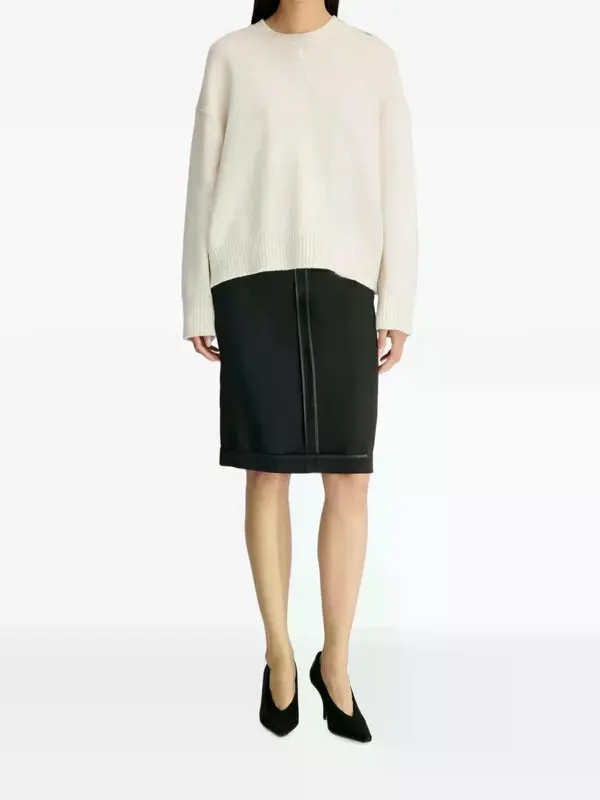 Loulou De Saison Cashmere Drop-shoulder Sweater - Neutrals