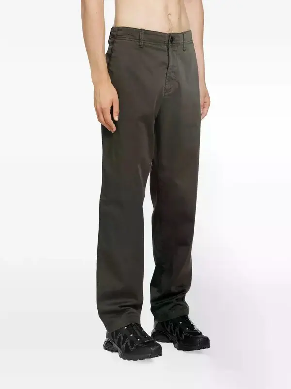 Stone Island Logo-patch Straight-leg Trousers