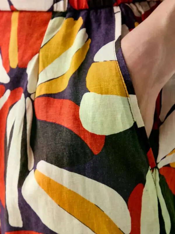 BENETTON Floral Print Tapered Trousers