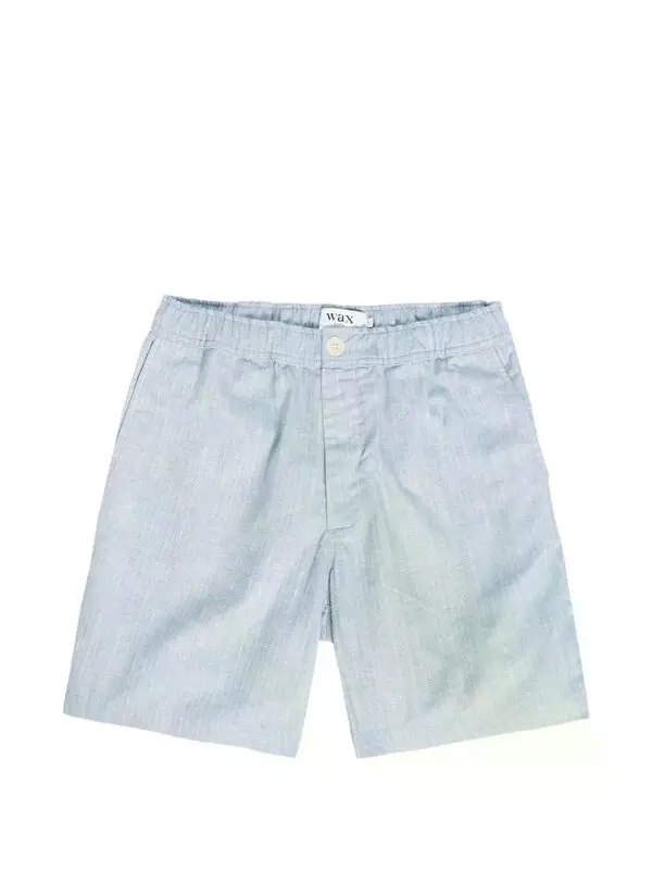 WAX LONDON Herringbone-patterned Shorts - Blue