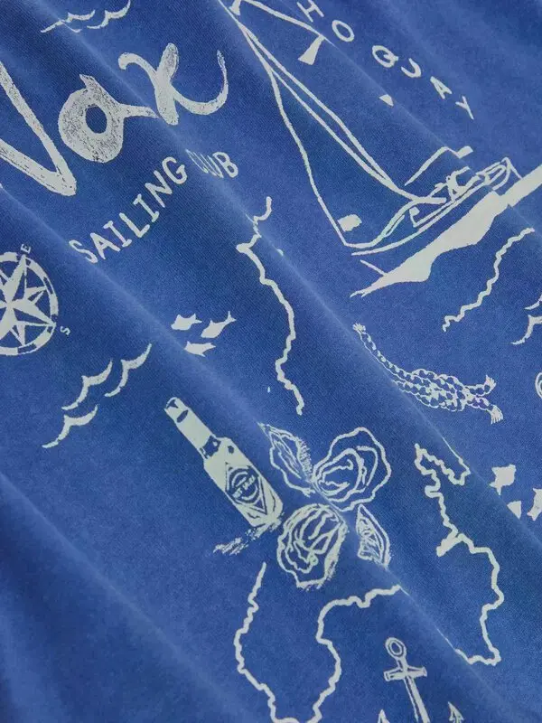 WAX LONDON Dean Graphic-print T-shirt - Blue