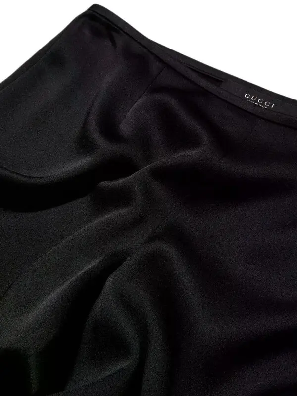 Gucci Satin-finish Straight-leg Trousers