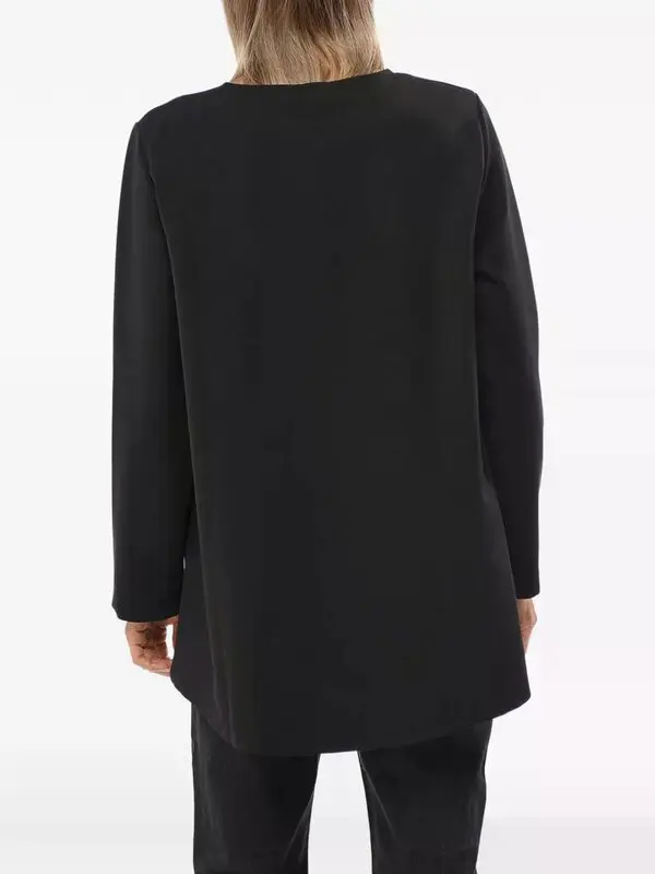 OBLÒ UNIQUE Asymmetric Oversized Long Sleeve Blouse