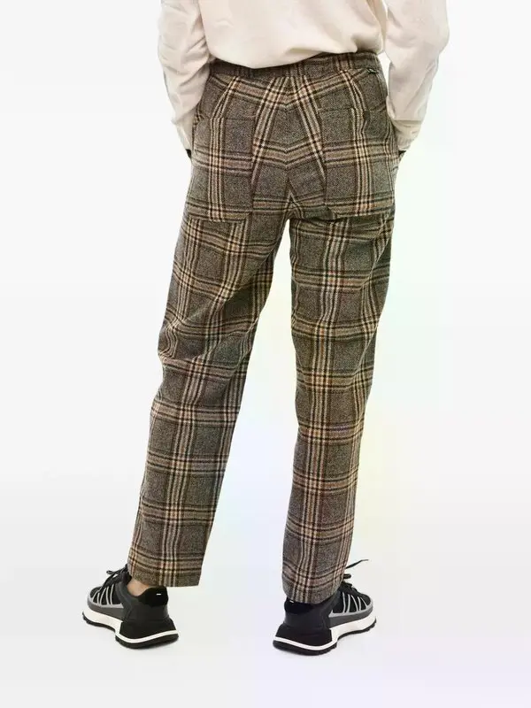 Woolrich Checked Wool-blend Trousers