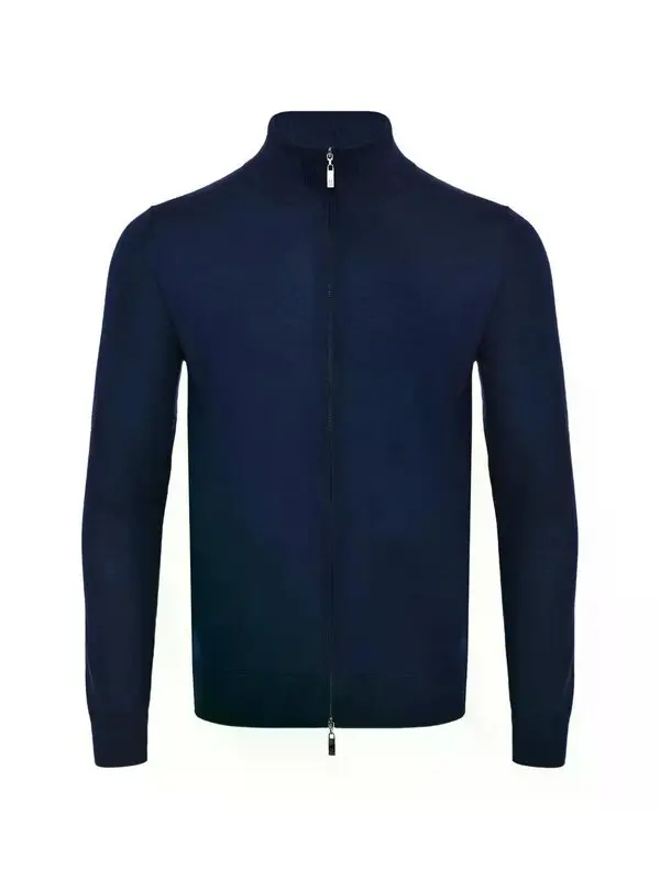 Pal Zileri Zip-up High-neck Cardigan