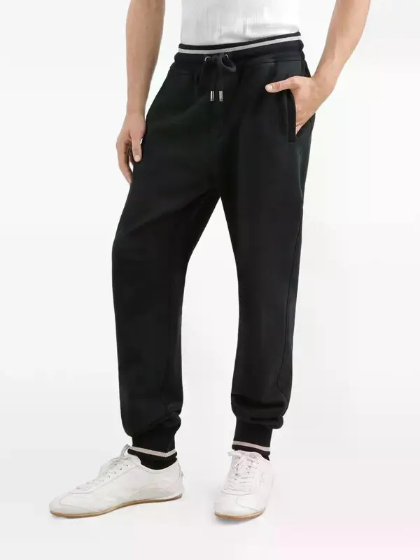 Dolce & Gabbana Cotton Jogging Trousers With Embroidery