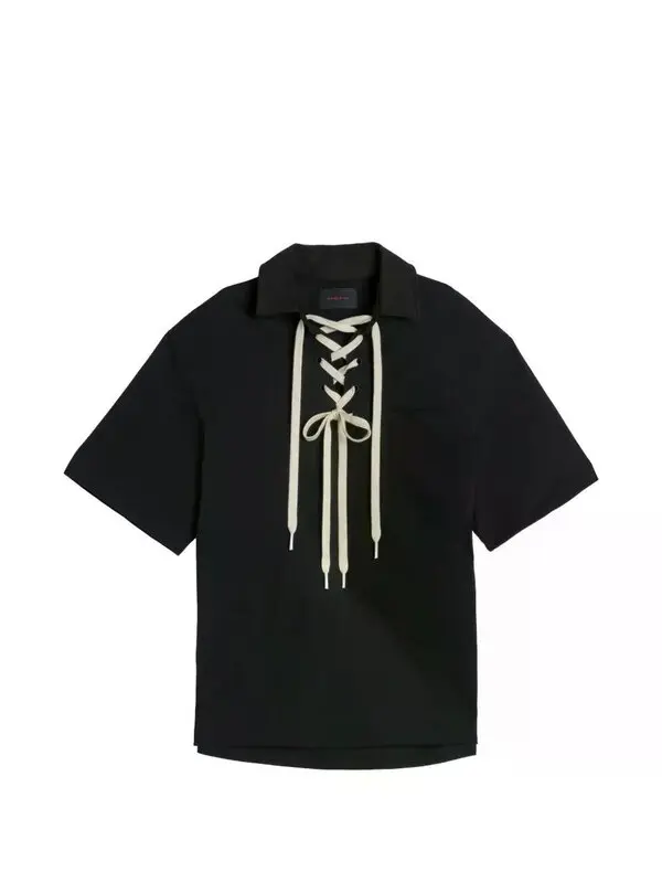 Simone Rocha Lace-up Rugby Polo Shirt
