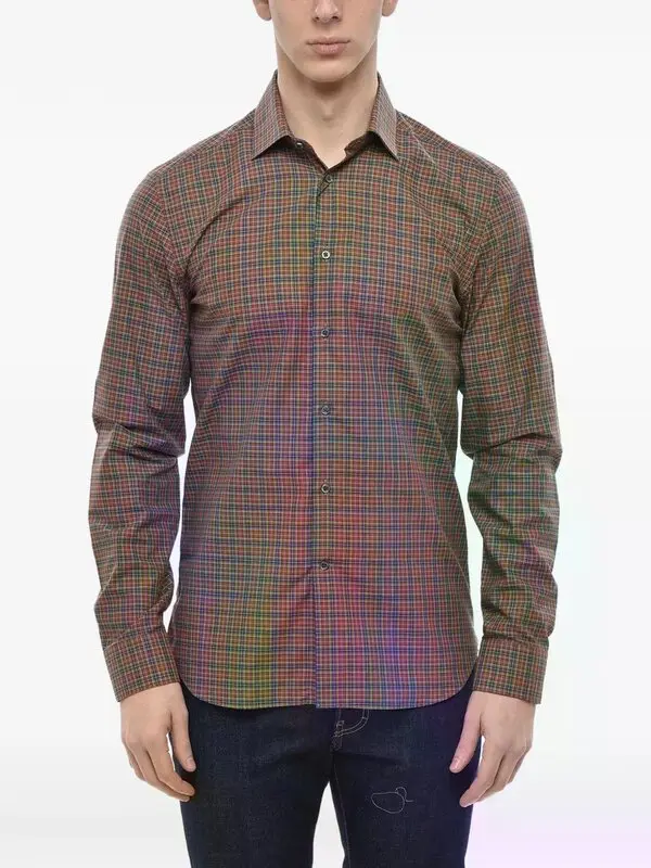 Corneliani Checked Slim-fit Shirt