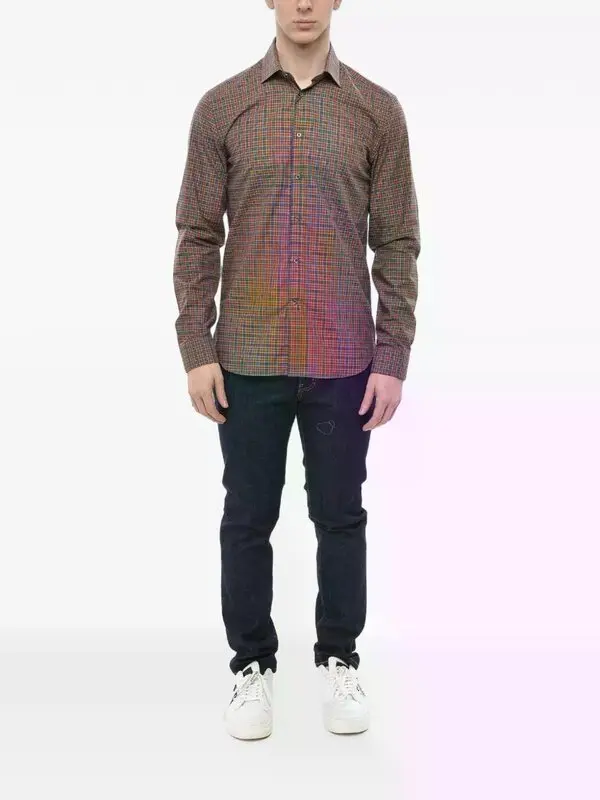 Corneliani Checked Slim-fit Shirt