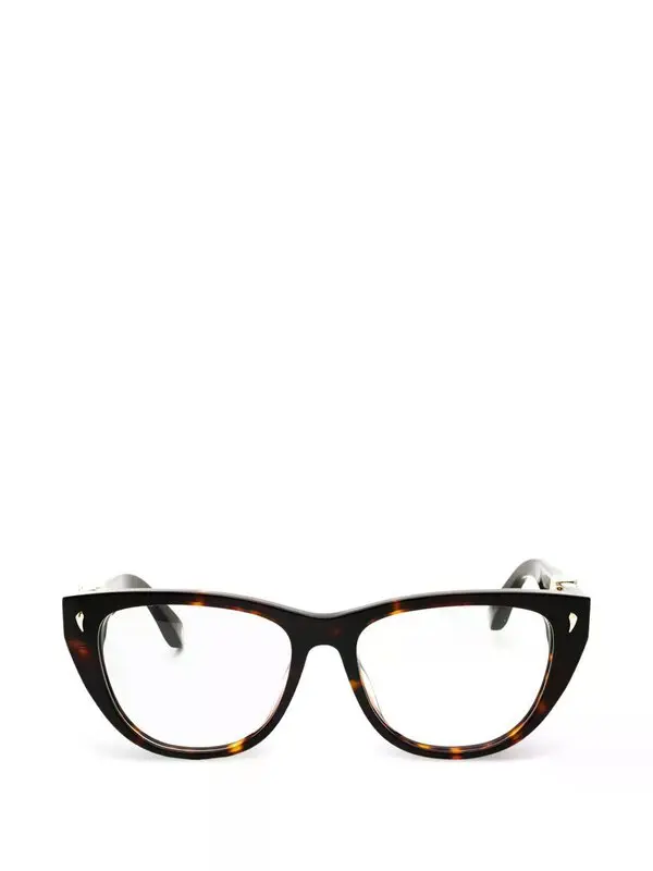 Roberto Cavalli Tortoiseshell Effect Cat-eye Eyeglasses - Brown