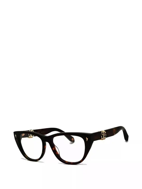 Roberto Cavalli Tortoiseshell Effect Cat-eye Eyeglasses - Brown