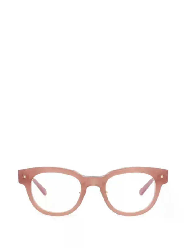 Valentino Garavani Rockstud Round-frame Glasses