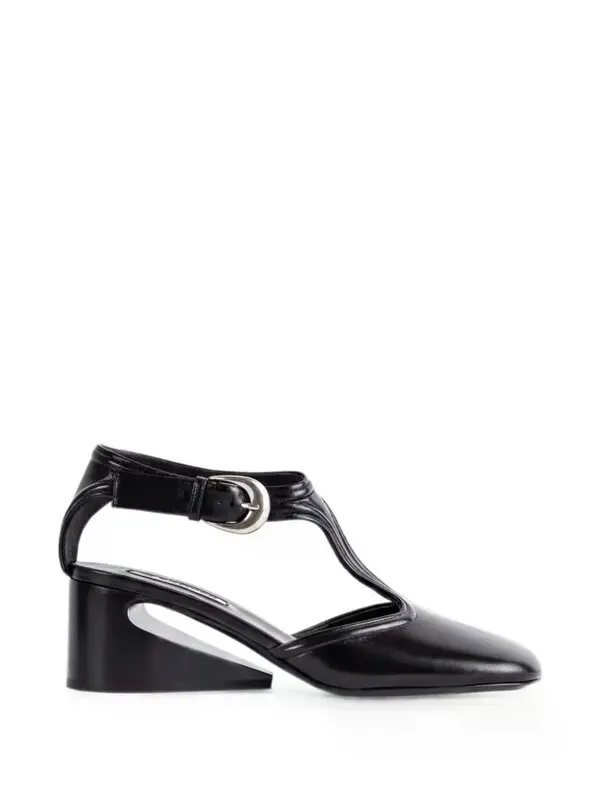JIL SANDER Mary Jane Cutout-heel Pumps