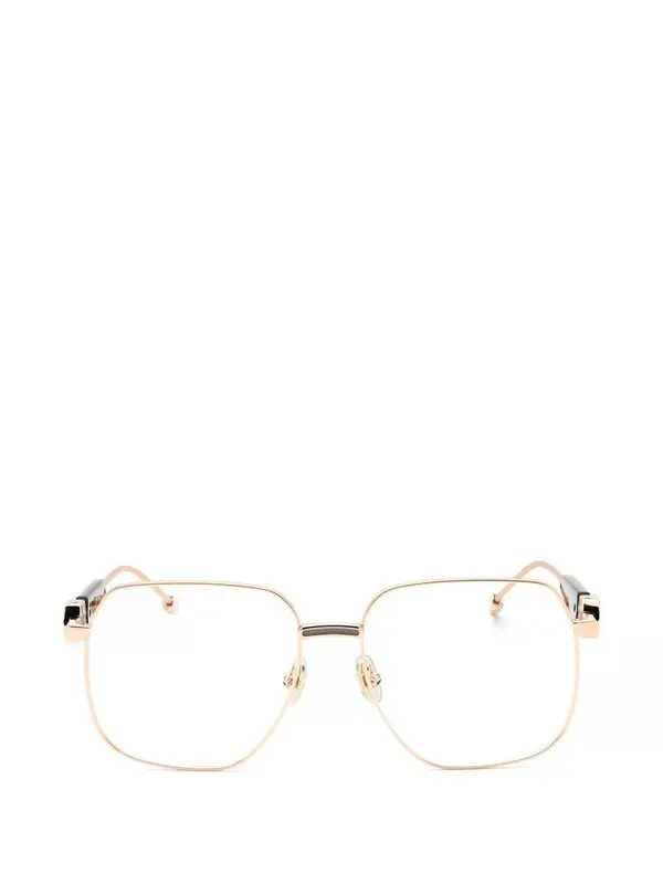 Philipp Plein Square Frame Eyeglasses - Gold