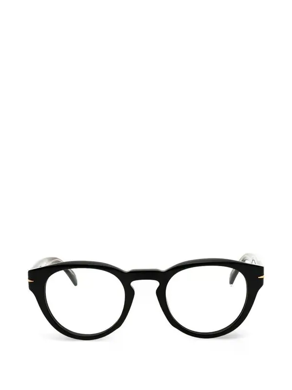 DB EYEWEAR BY DAVID BECKHAM Round Frame Eyeglasses - Black