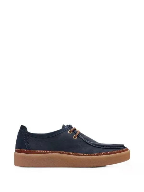 Clarks Clarkwood Moc Lace-up Derby Shoes - Blue
