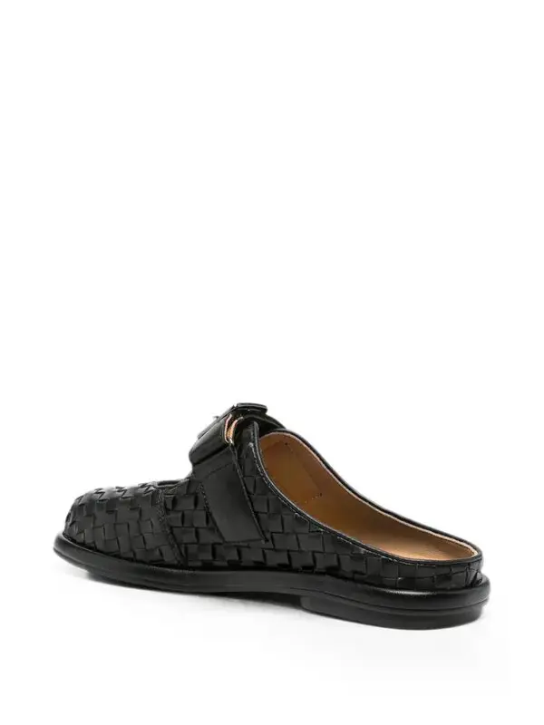 SERGIO MORETTI FIRENZE Woven Buckle-fastening Slipper