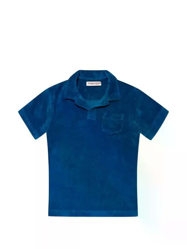 Orlebar Brown Towelling Cotton Polo Shirt - Blue